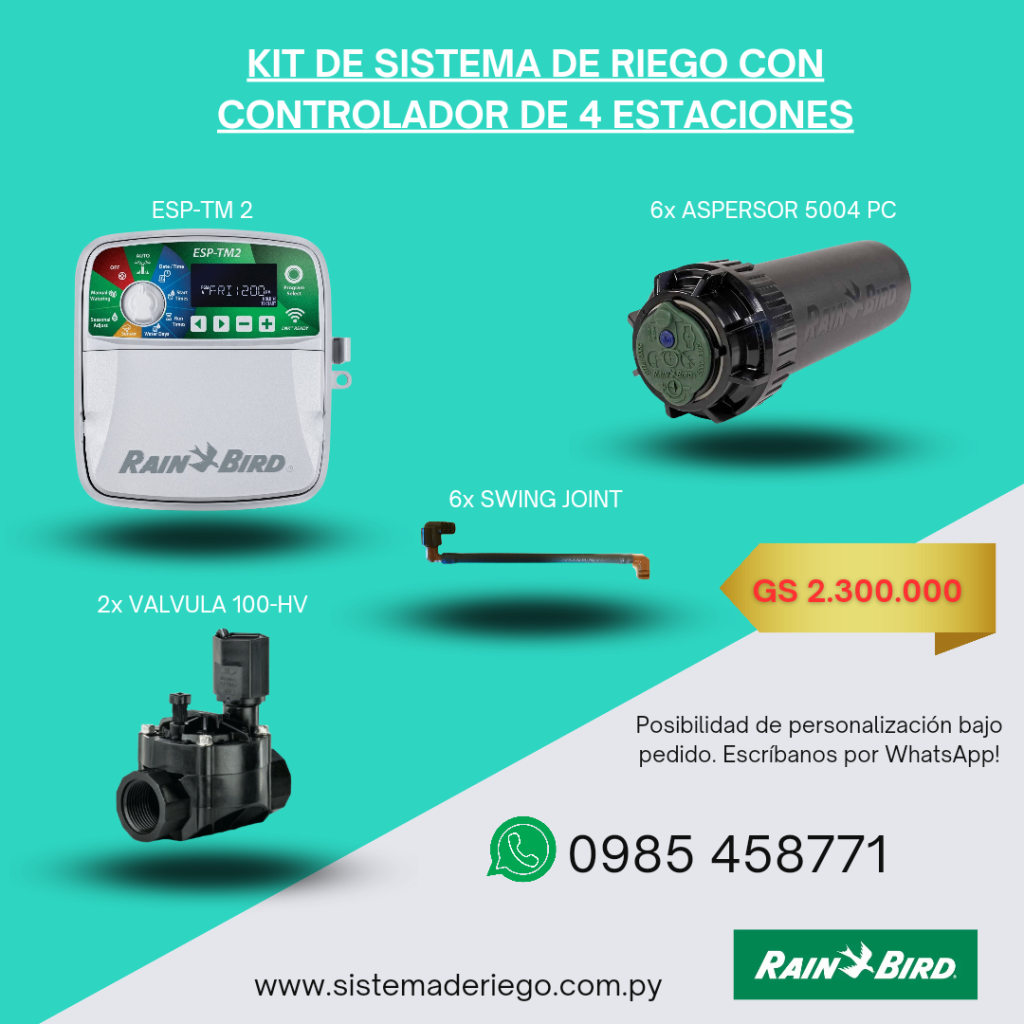 KIT del sistema de riego Rain Bird - Sistema de Riego - Agua es vida